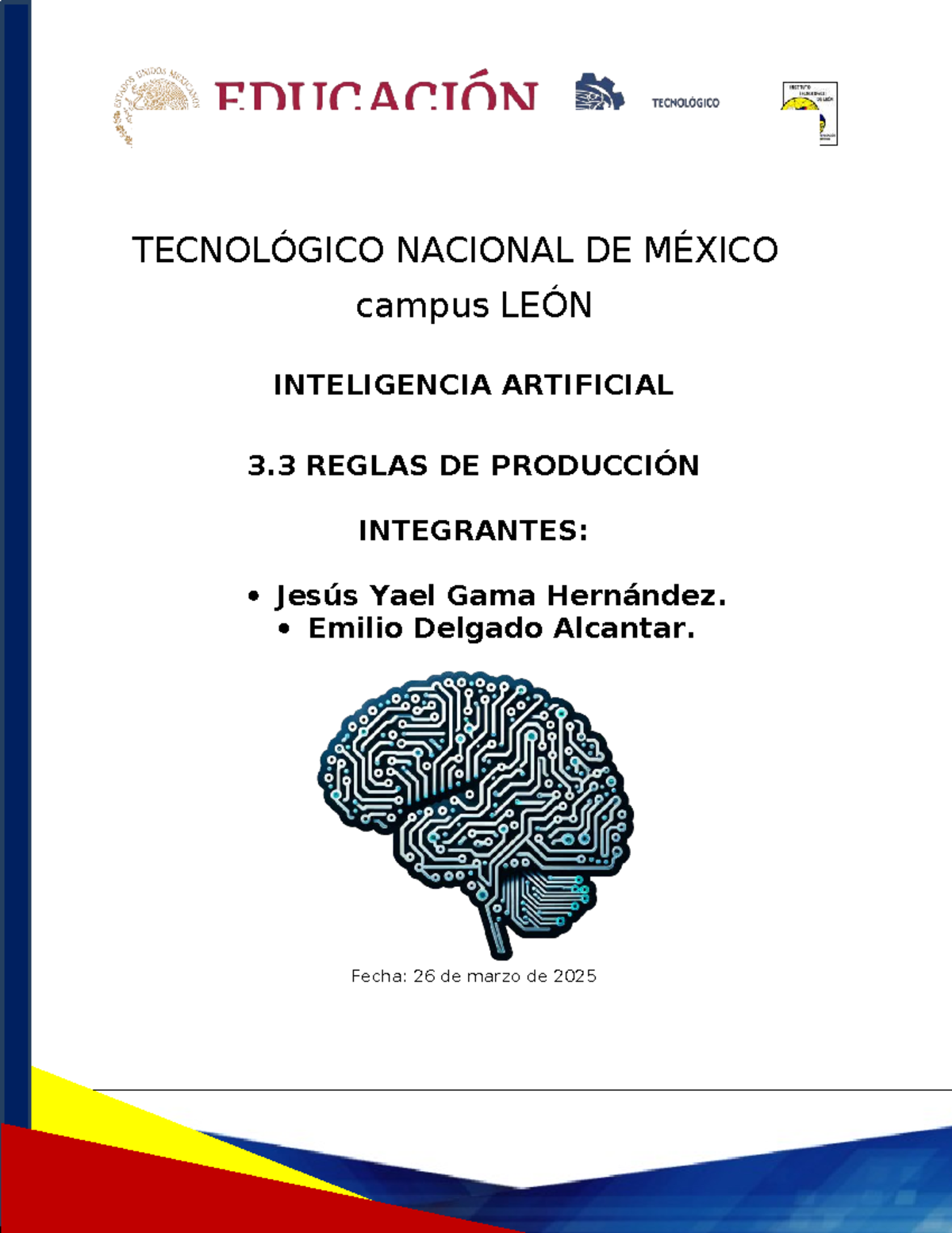3.3 Reglas de Producción en Inteligencia Artificial: Fundamentos y Aplicaciones - Studocu