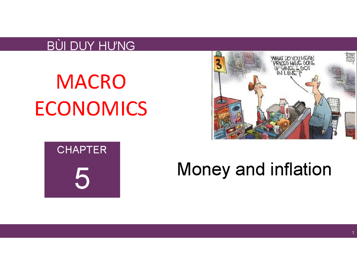 Chapter 5 Monery and Inflation - Interactive PowerPoint Slides by: V ...