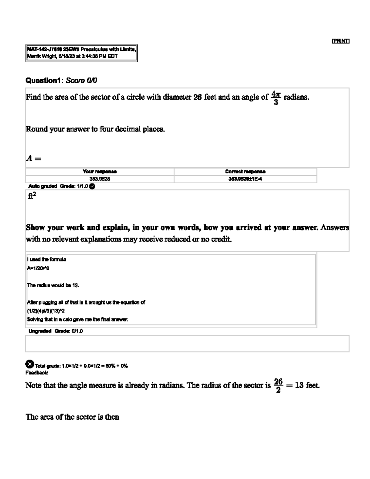 MAT 142 - Week 7 Exam 2 Study Guide - Studocu