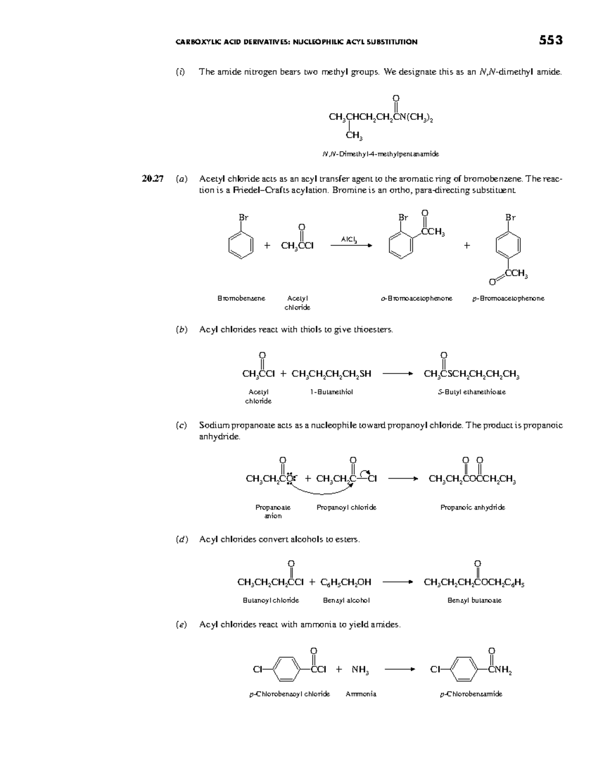 553 Organic Chemistry: Carboxylic Acid Derivatives & Nucleophilic Acyl ...