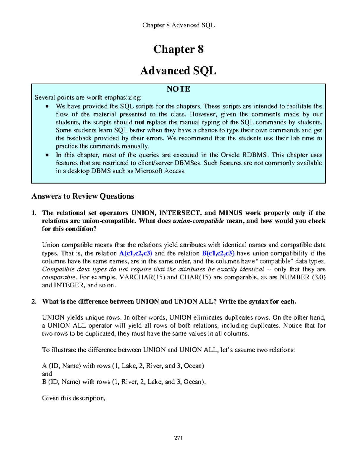 Chp08 - these are answers to the review questions - Chapter 8 Advanced ...