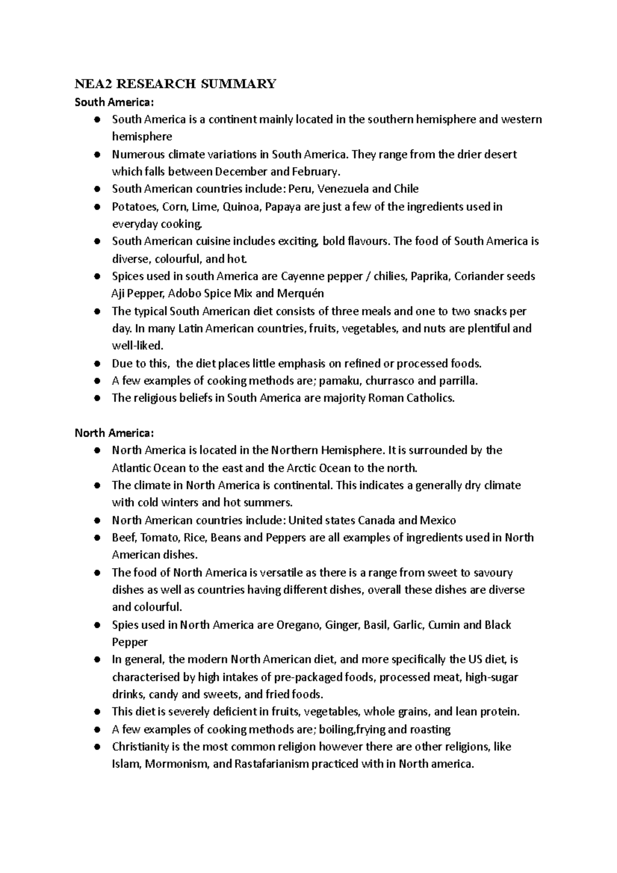 NEA2 research summary - ........................ - NEA2 RESEARCH ...