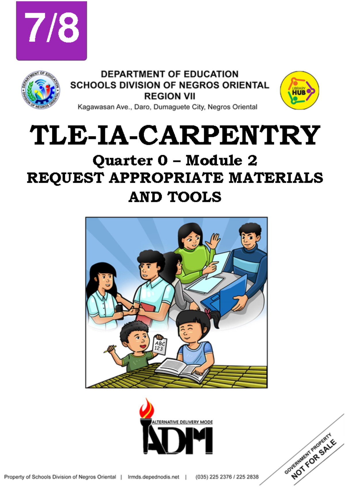 Q0 Module 2: Requesting Materials & Tools for Carpentry 7-8 - Studocu
