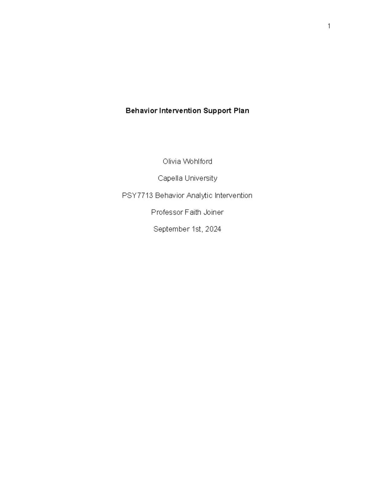 Behavior Intervention Support Plan- Final - Behavior Intervention ...