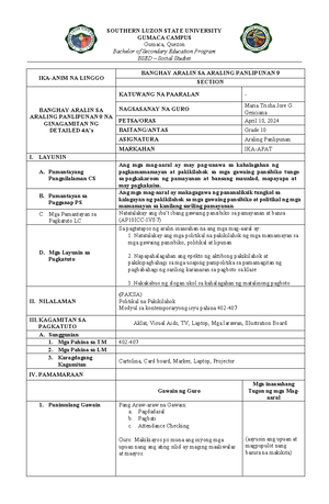 Pasulat na Pag - Pagsulat - Pasulat na Pag-uulat sa Filipino 102 Paksa ...