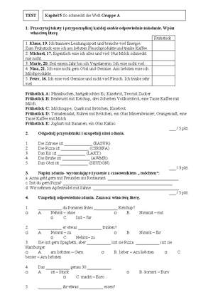 Unit 4 Grammar Short Test 2 A+B - Impulse 4 B2 Tests ©Macmillan Polska ...
