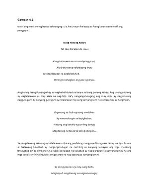Assignment - Brainstorm and come up with a list f common Filipino value ...