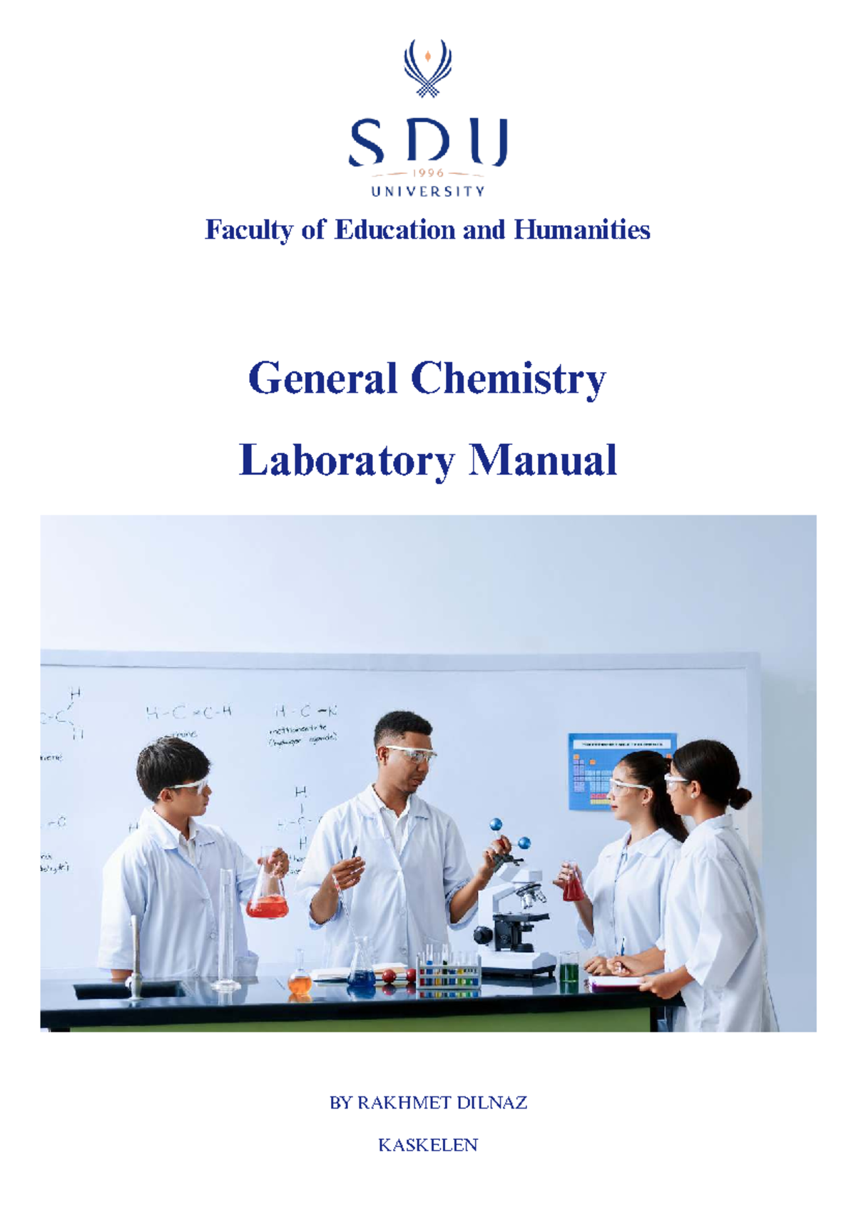 SDU University - General Chemistry Lab Safety Manual 2025 - Studocu