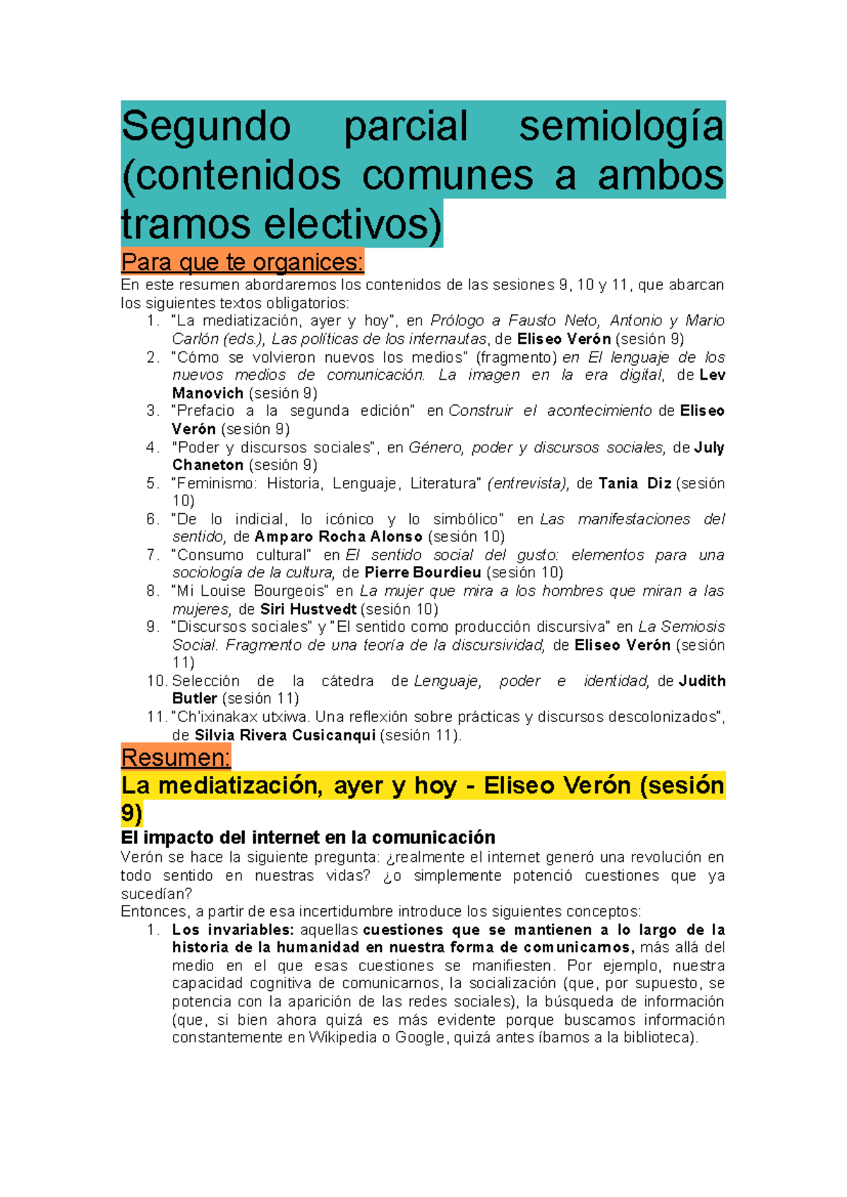 Segundo Parcial De Semiología Resumen De Contenidos Clave Studocu