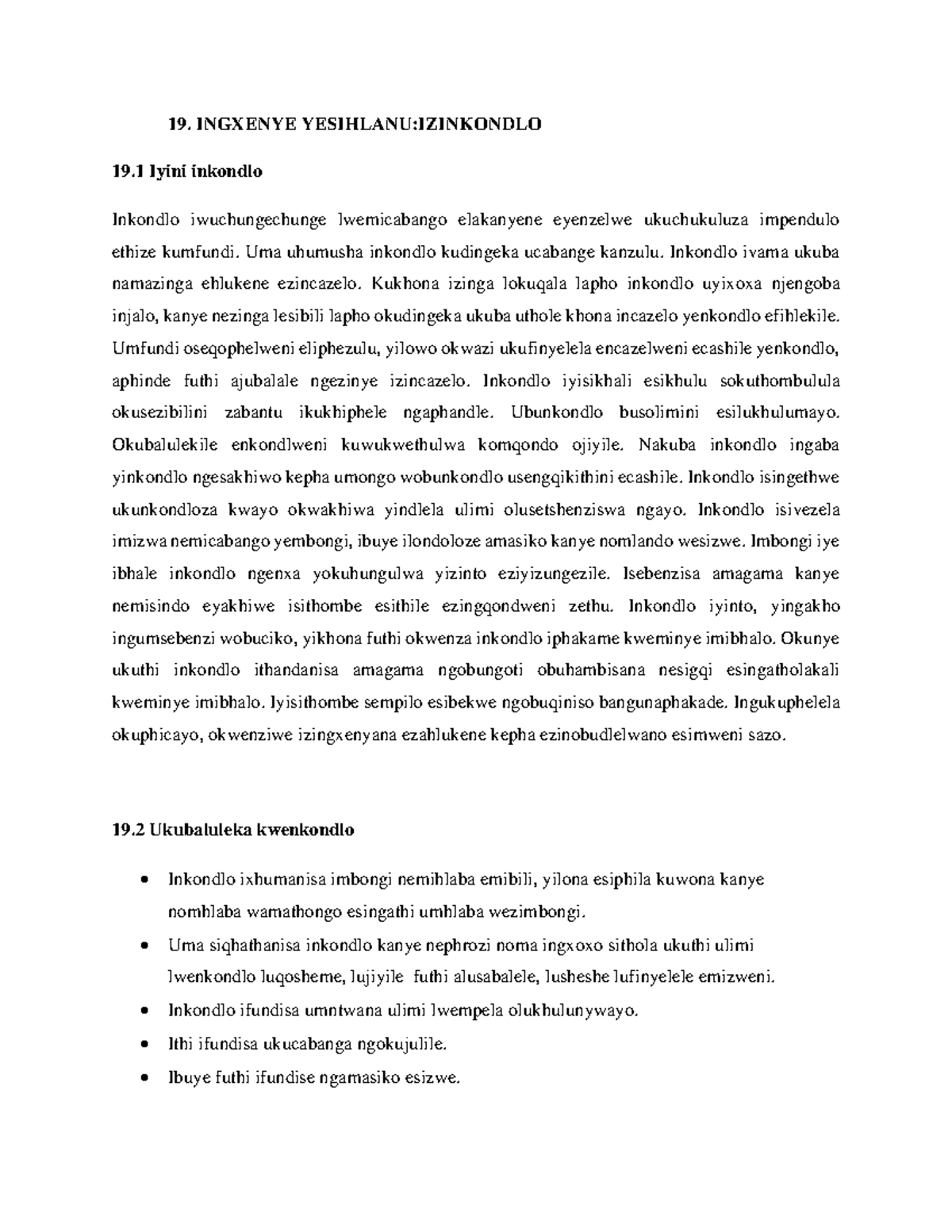 Final TEST: Understanding and Analyzing Inkondlo (Poetry) - Studocu