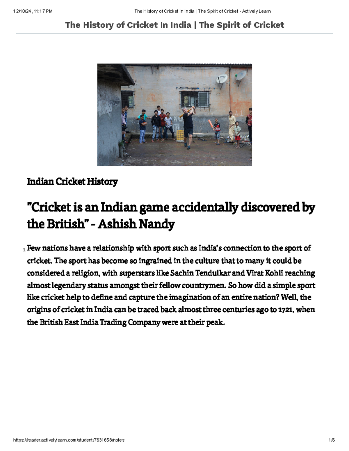 The History of Cricket in India: Cultural Impact and Key Figures ...