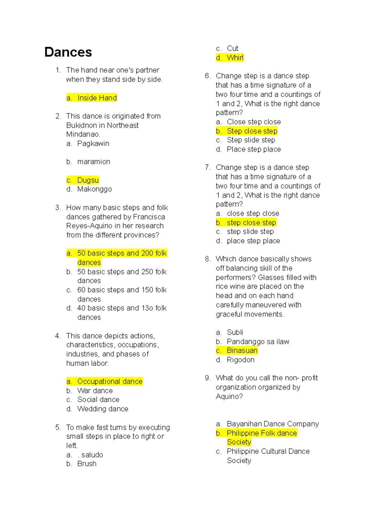 Dances (75 Items) - Folk Dance Patterns and Techniques Study Guide ...