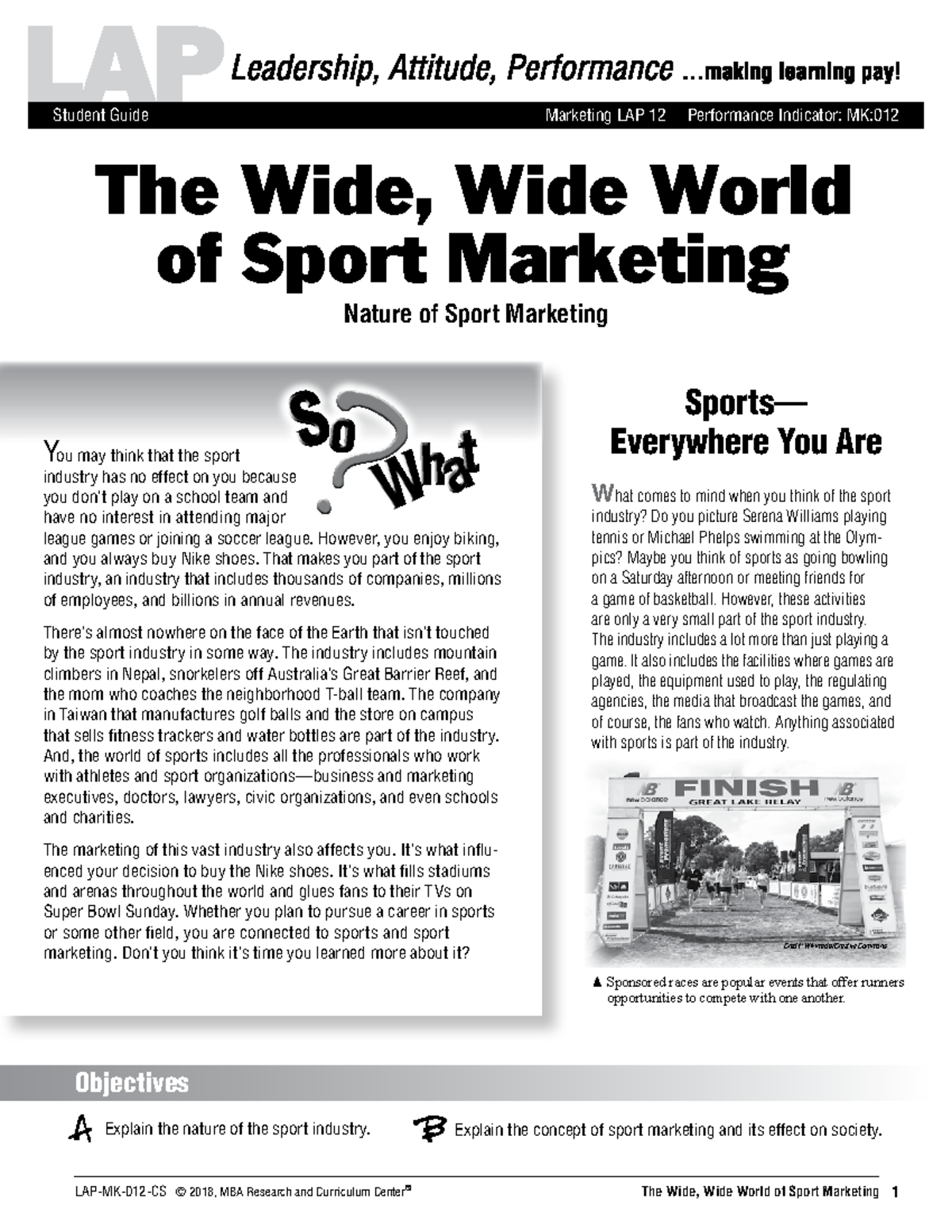 LAP-MK-012: The Wide World of Sport Marketing - Module 12 Assignment ...