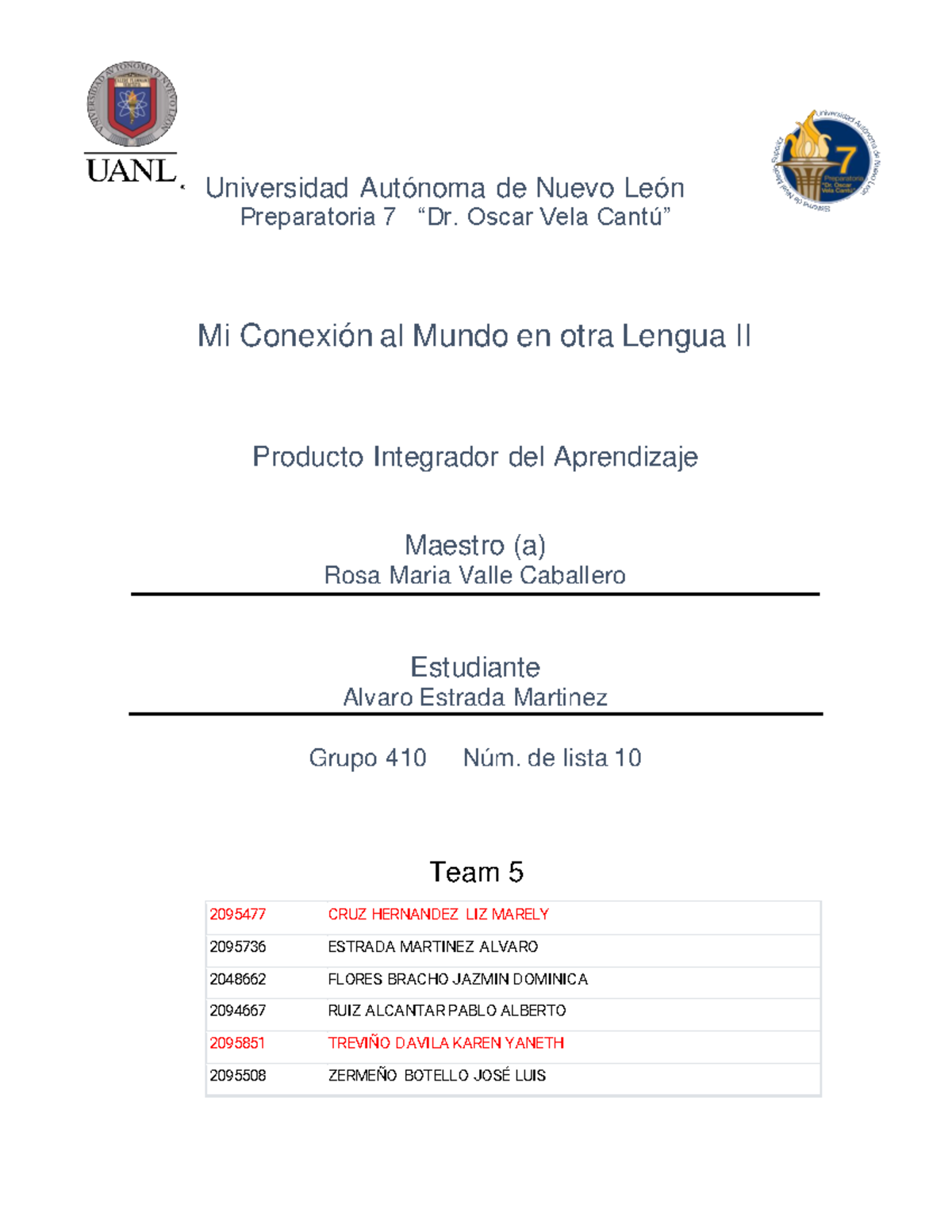Portada - dfghf - Universidad Autónoma de Nuevo León Preparatoria 7 “Dr ...