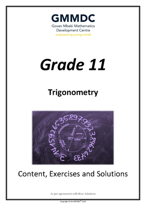 Trig gr 11 and 12 - Study material - Grade 11 Past Papers ...