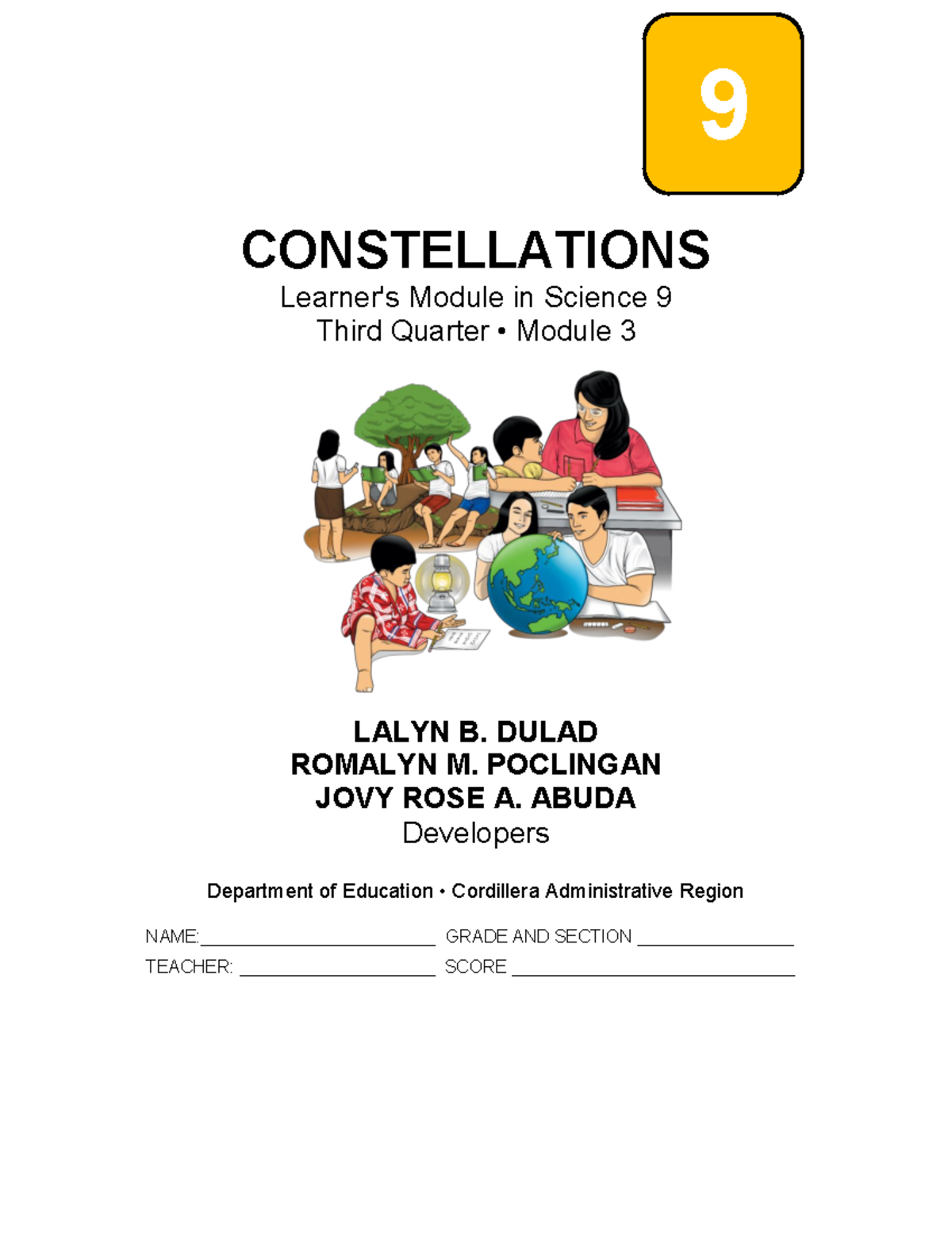 Sci9 Q3 Mod3 constellations dulad poclingan abuda V 0 - CONSTELLATIONS Learner's Module in ...