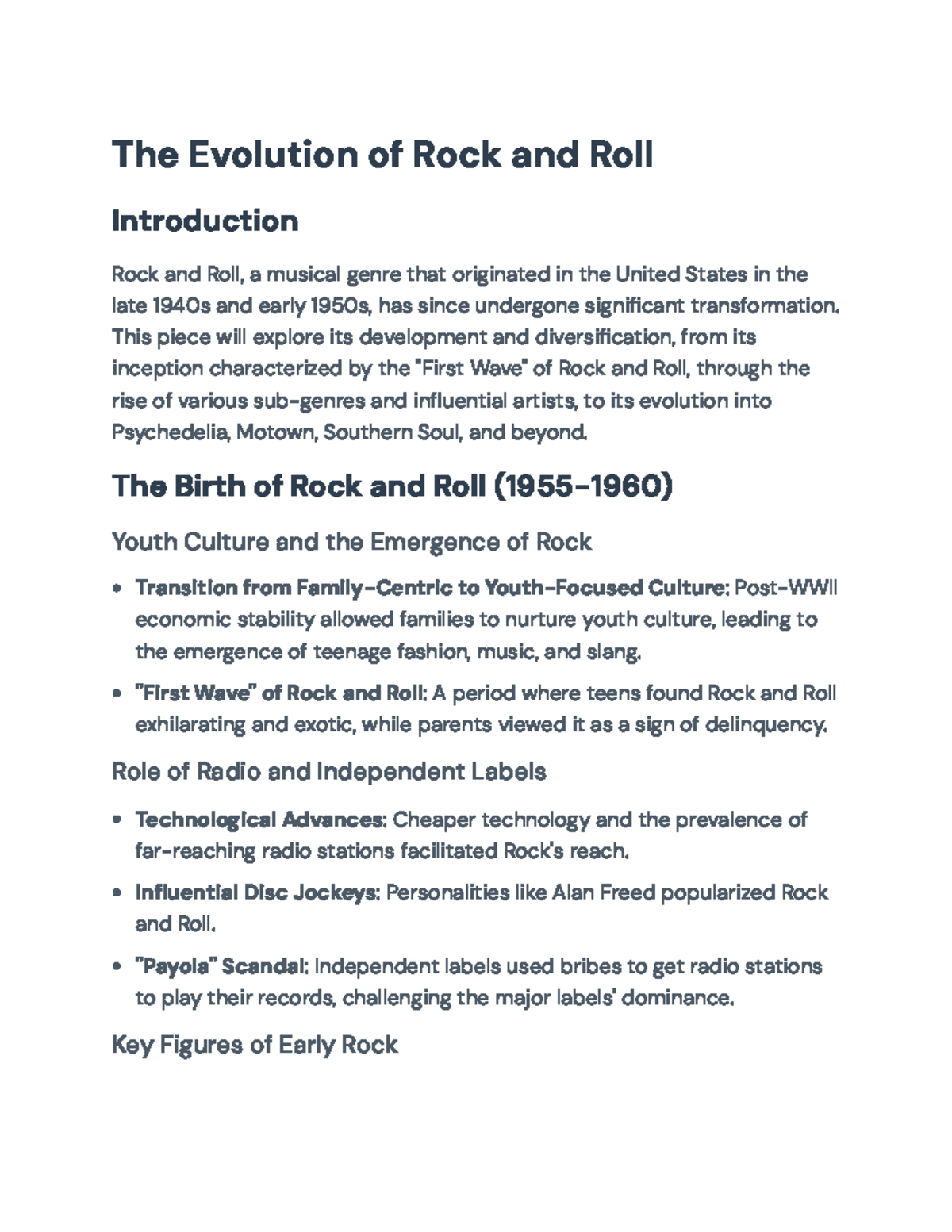 The Evolution of Rock and Roll: From Origins to Modern Influences - The ...