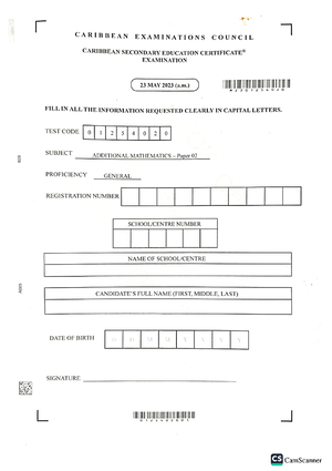 CSEC EDPM Past Papers 2005-2012 - CXC (CSEC) E. D. P. M PAST PAPER ...