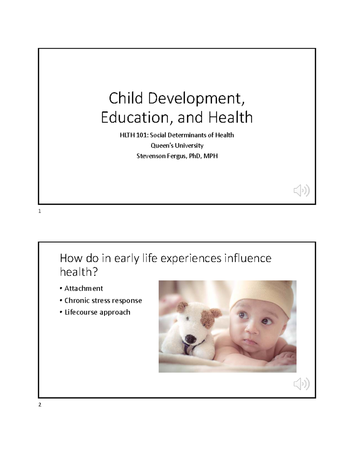 Module 7: Child Development, Education, and Health - HLTH 101 - Studocu