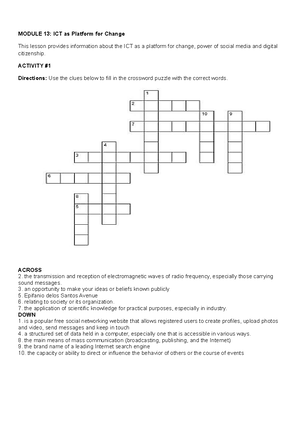 Humss-DISS Module 13 Q2 Week13 - SHS Disciplines and Ideas in the ...