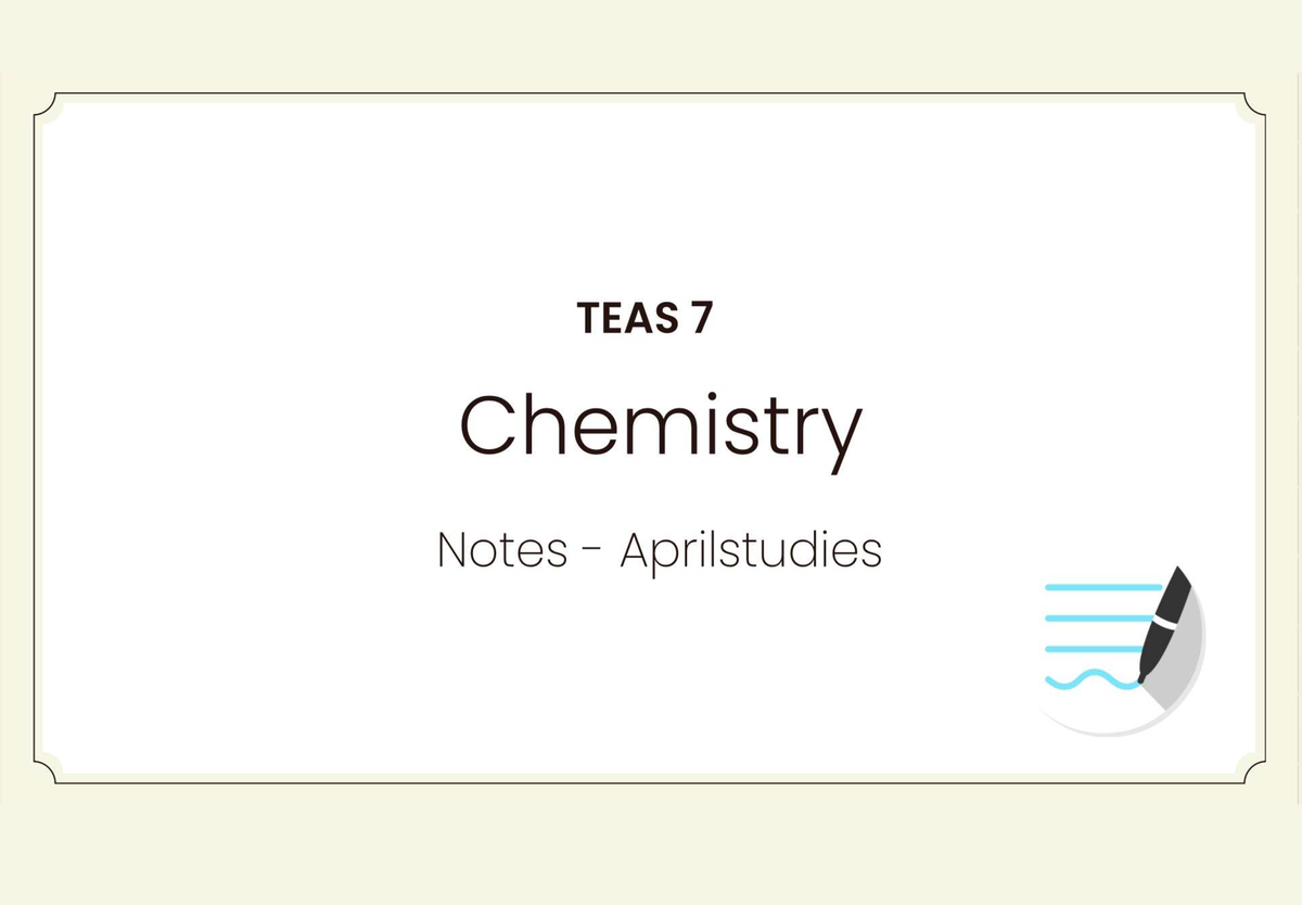 Introduction to Basic Chemistry Concepts: Elements, Compounds & Reactions (CHEM - Studocu