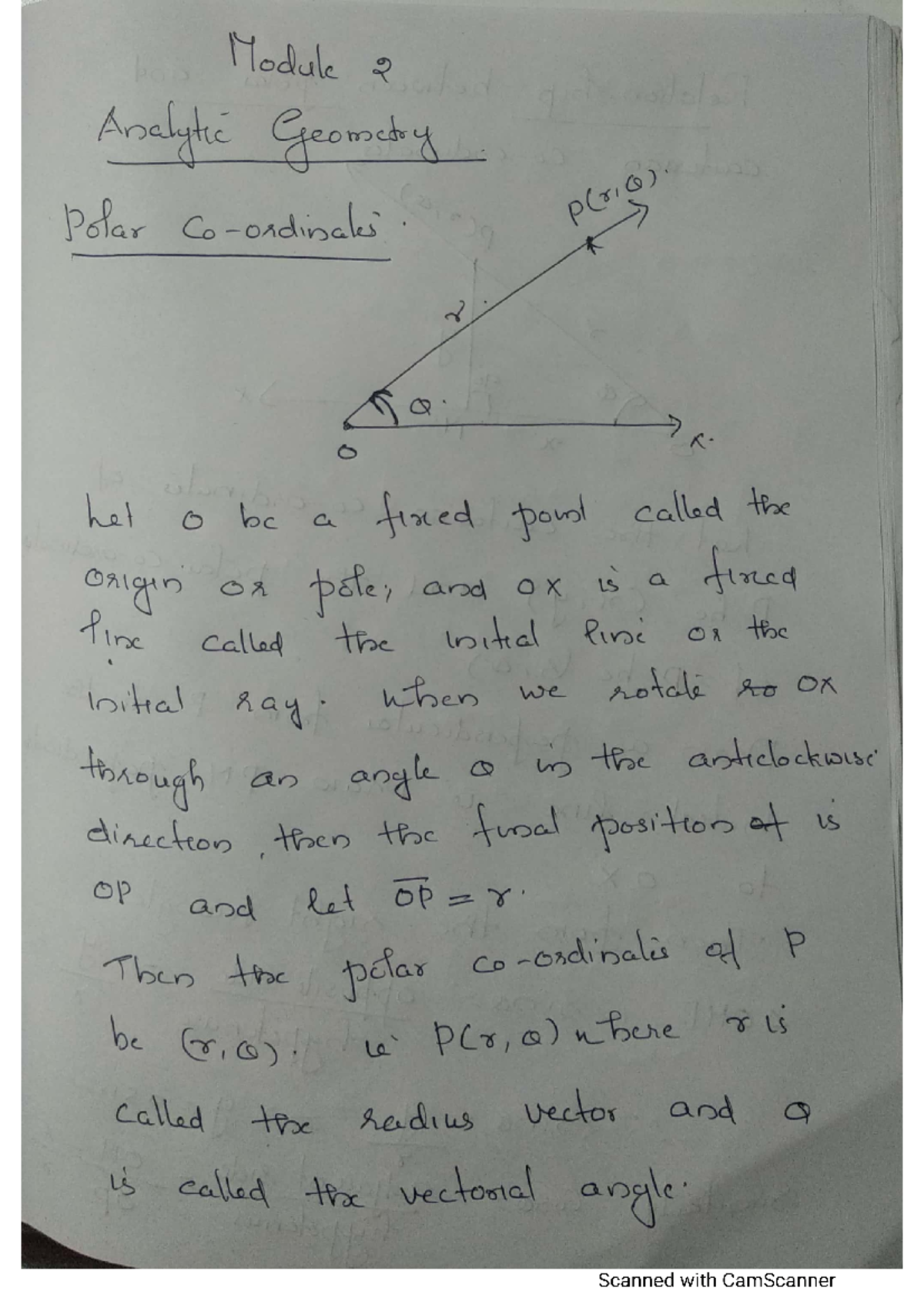Analytic Geometry - Lecture materials - Module 2 Analytic Geometry ...