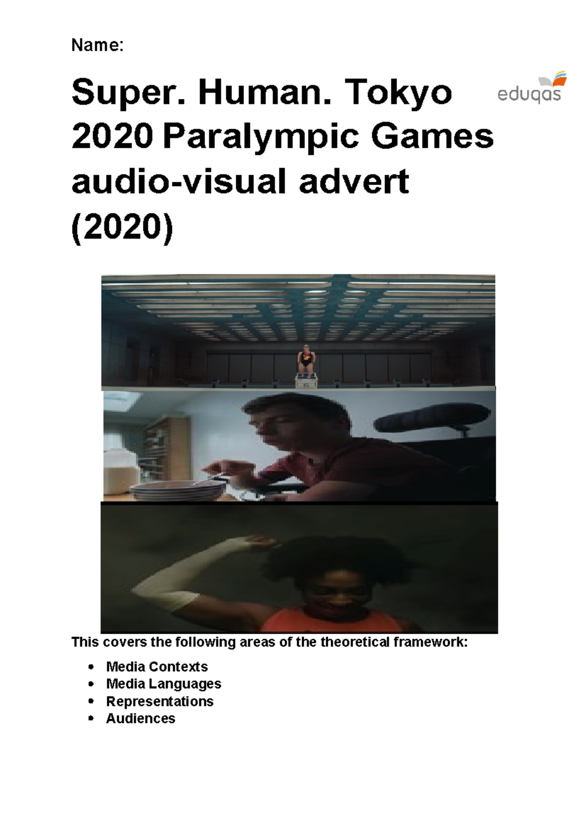 Super. Human. 2020 Paralympics Media Analysis and Advert Discussion ...
