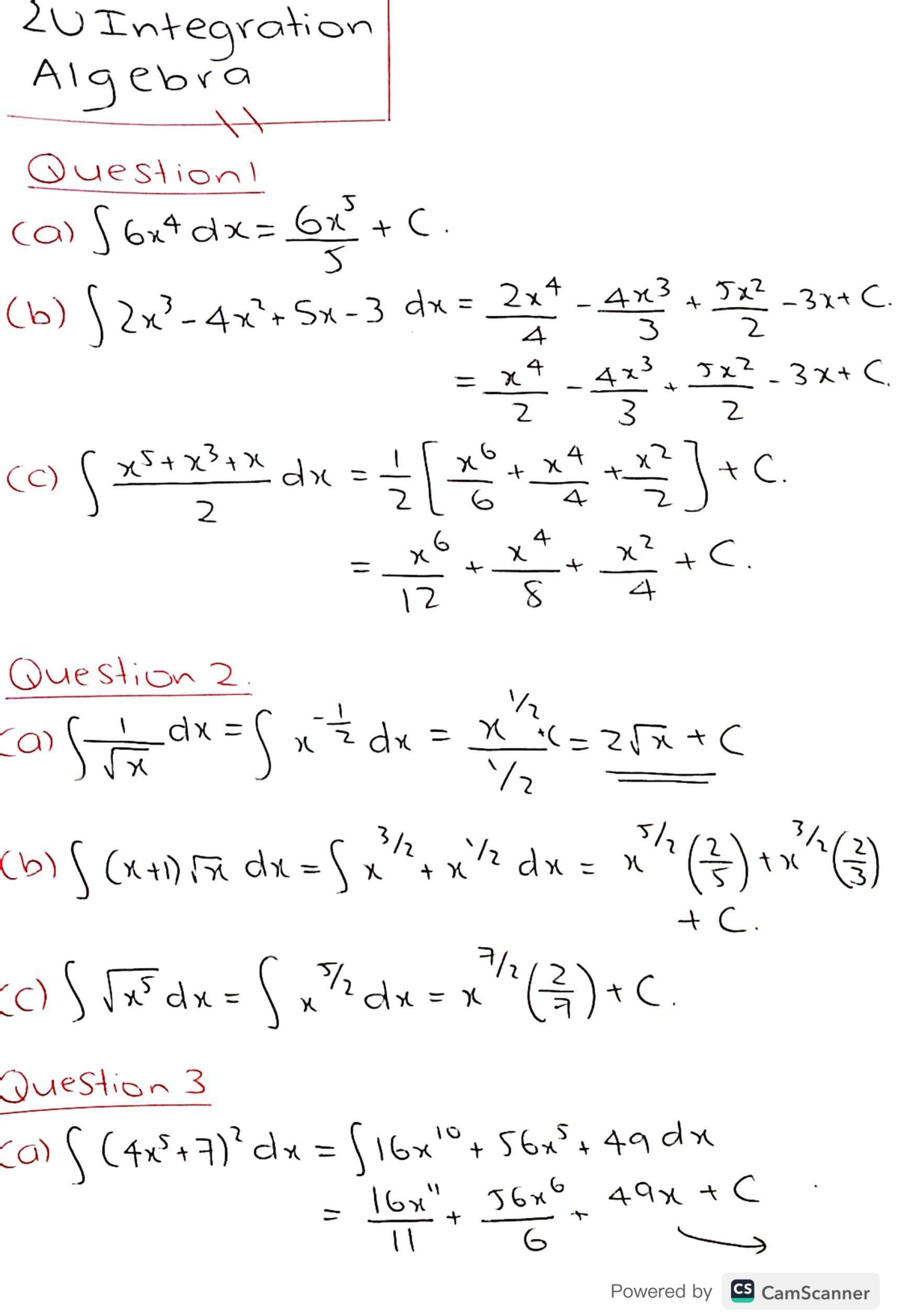 2U Integration Lesson 1 Solutions and Explanations - Studocu
