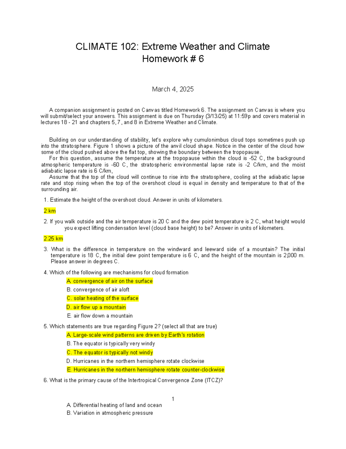 Homework 6 W2025 - practice problems - CLIMATE 102: Extreme Weather and ...