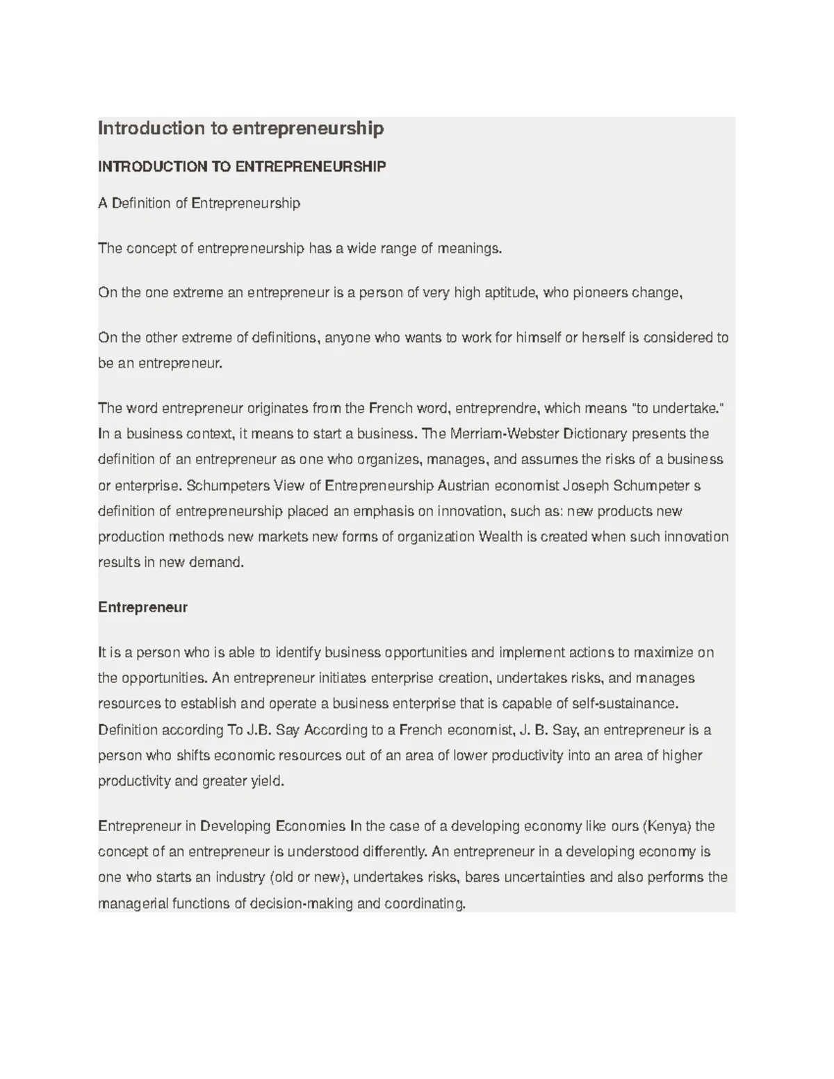 Entrepreneurship-Lesson-1 Opportunity Seeking - This course deals with ...