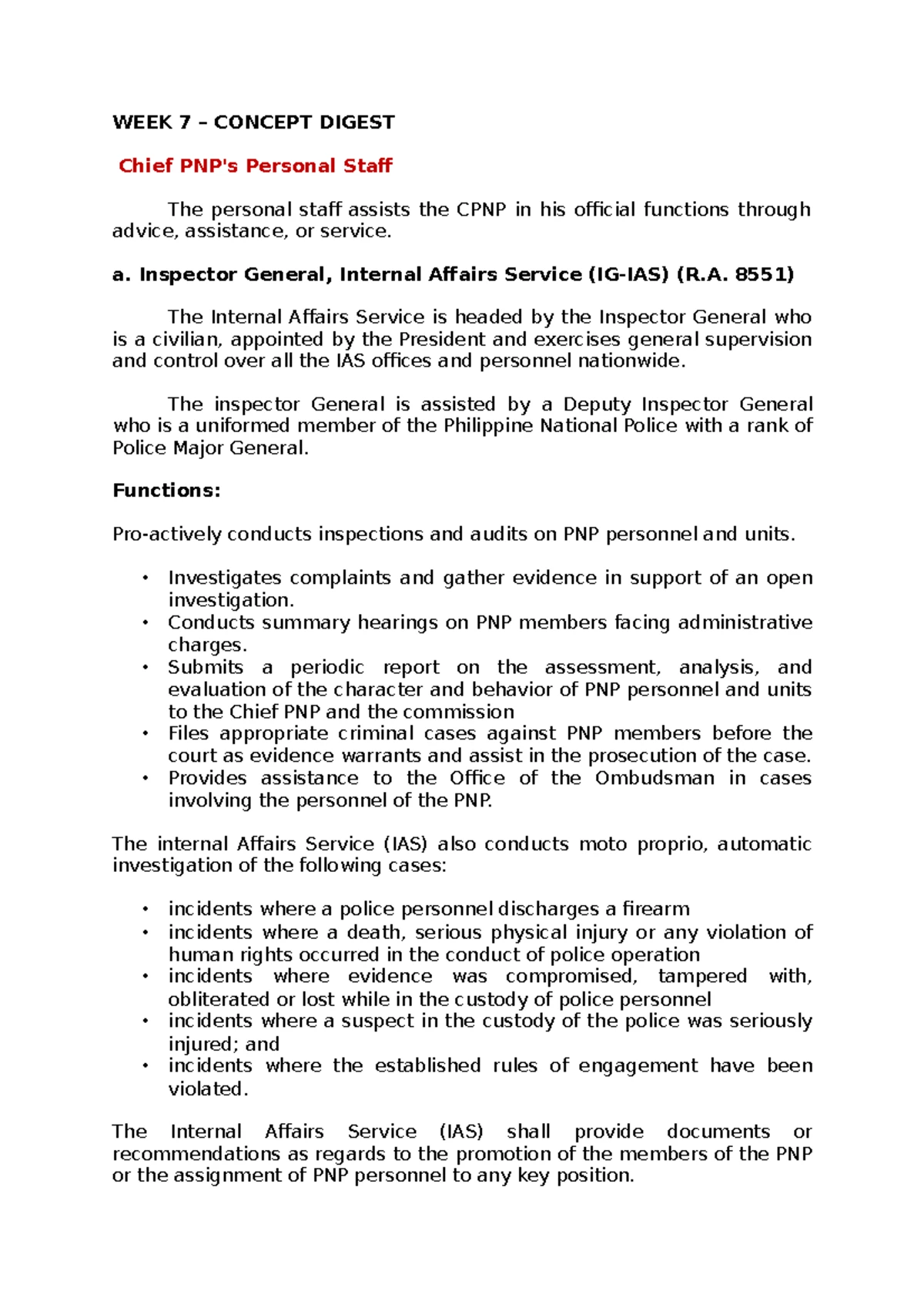 LEA1 Police Regional Offices (Pros) - Police Regional Offices (Pros ...