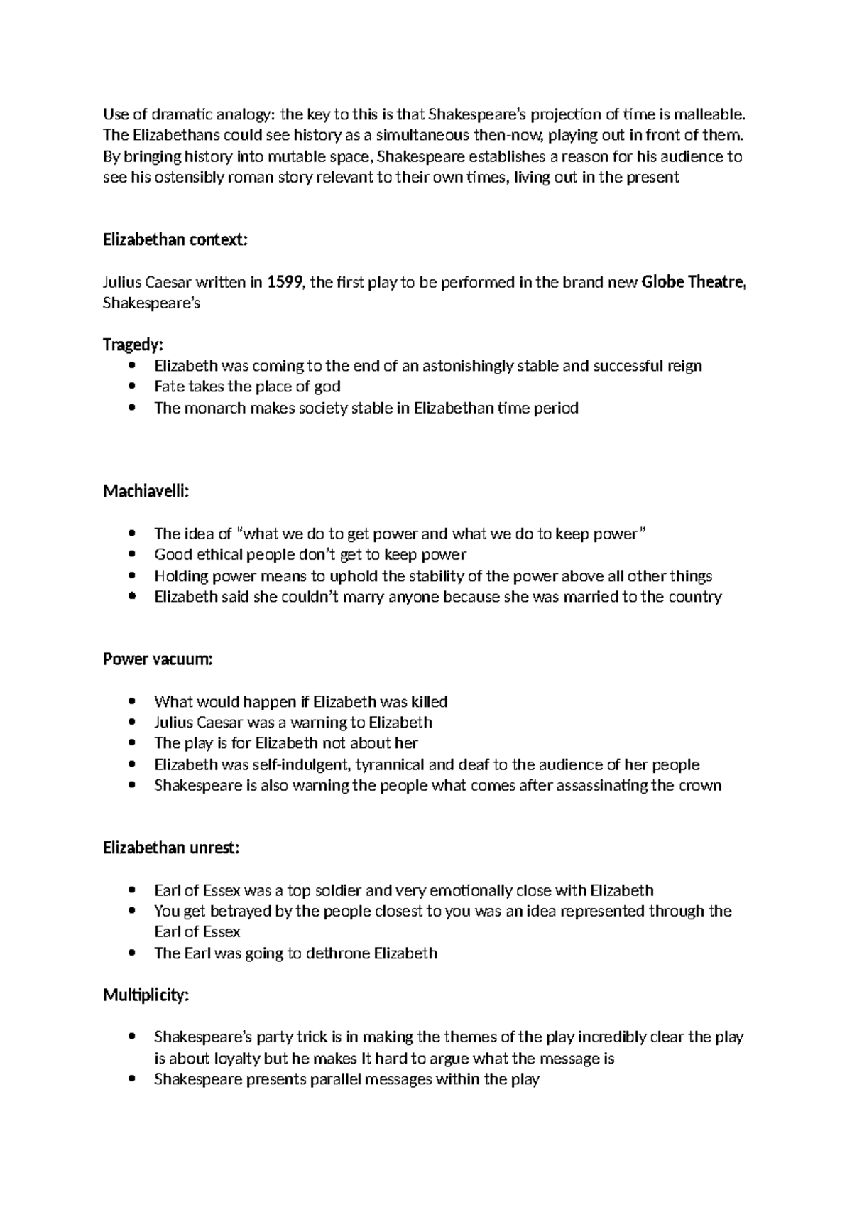 Textual Integrity of Julius Caesar: Analyzing Shakespeare's Political ...