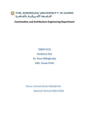 Bending test - Lab report - Strength and Testing of Materials ...