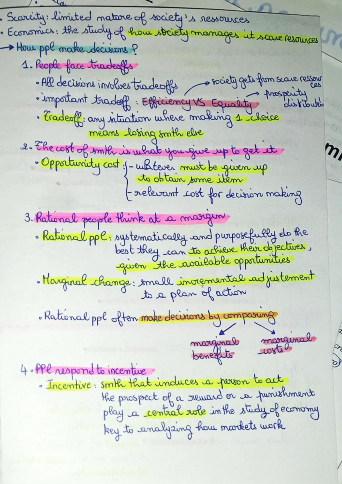 Microeconomics Chapter 1: Understanding Market Decisions and Resources ...