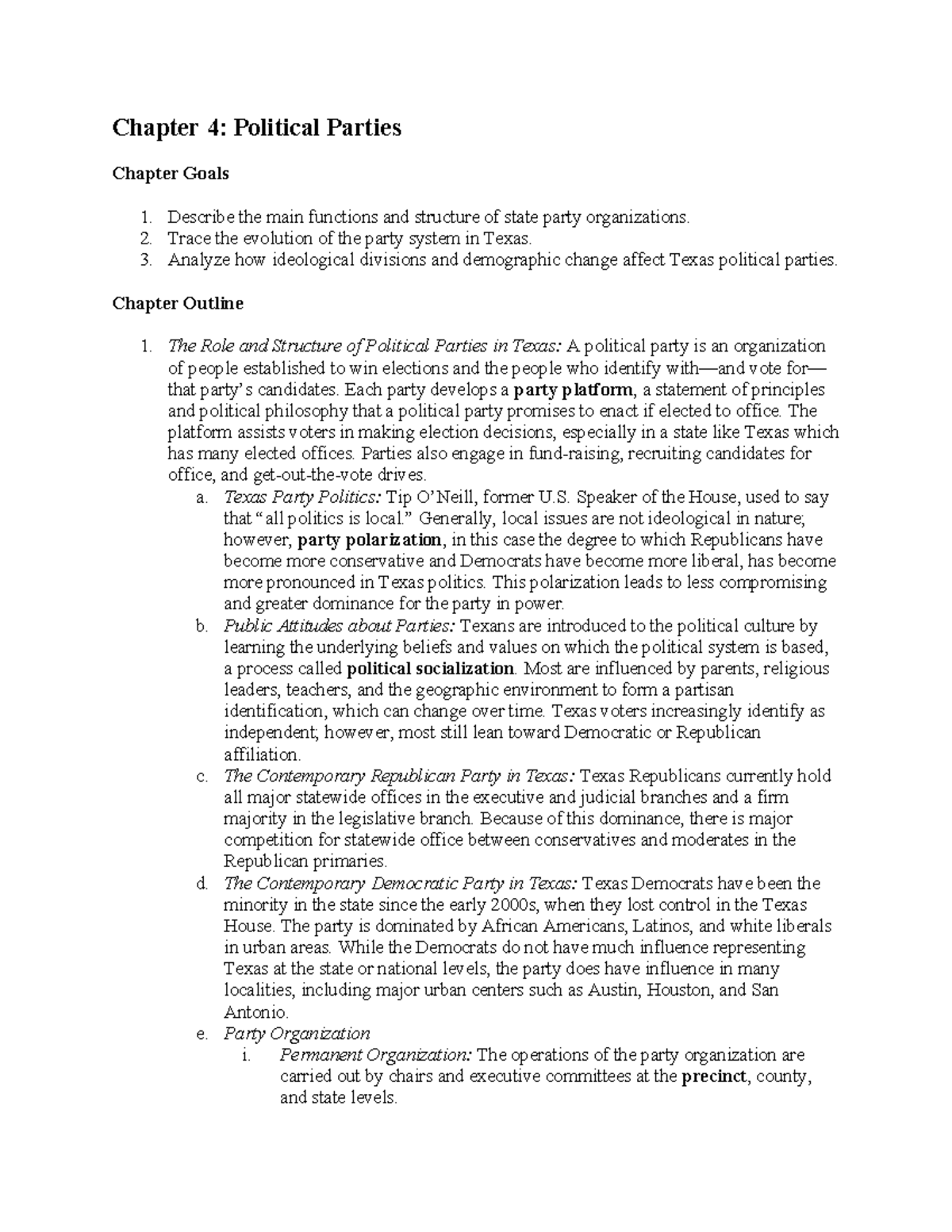 Political Parties in Texas: Structure, Evolution, and Impact (POL 101 ...