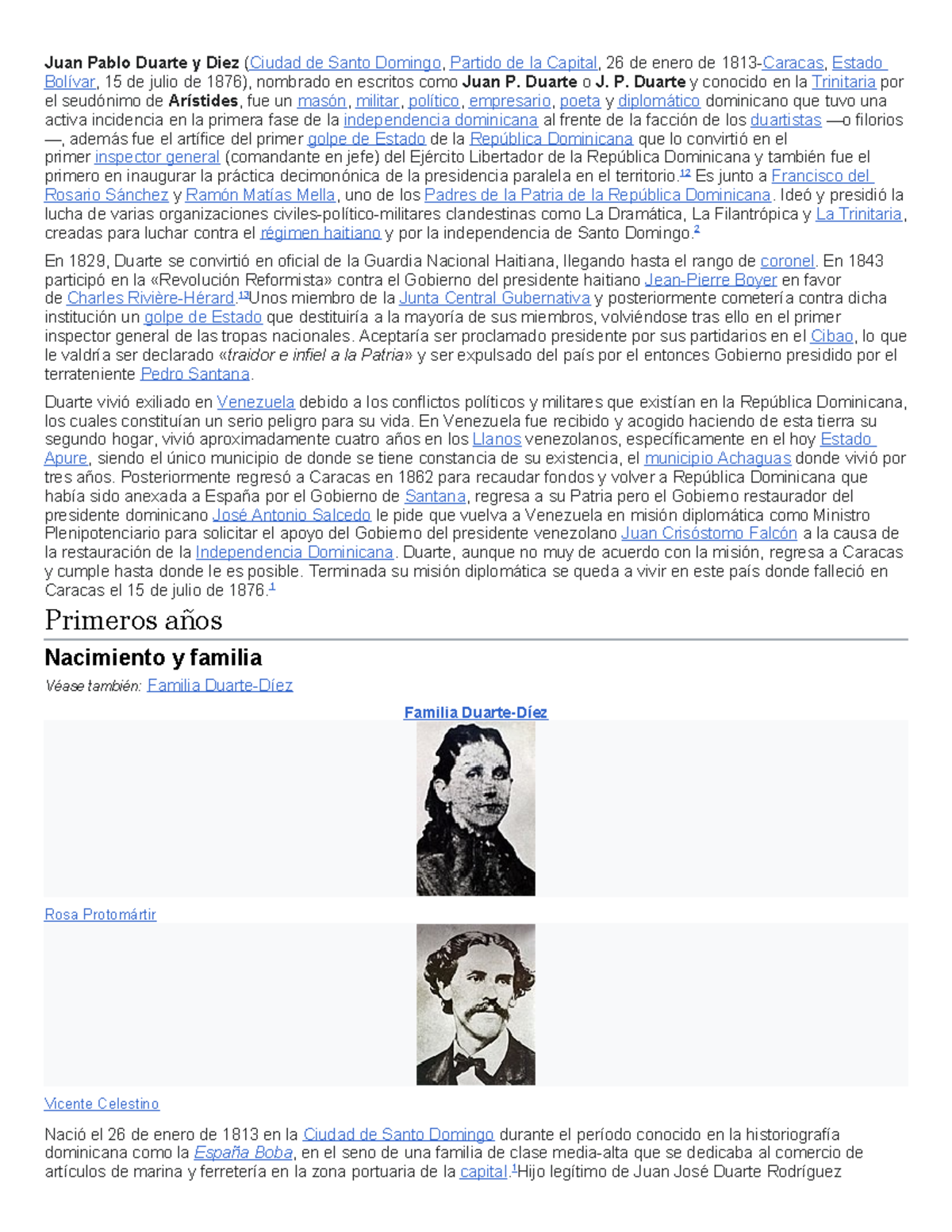 Biografía de Juan Pablo Duarte: Héroe de la Independencia Dominicana ...