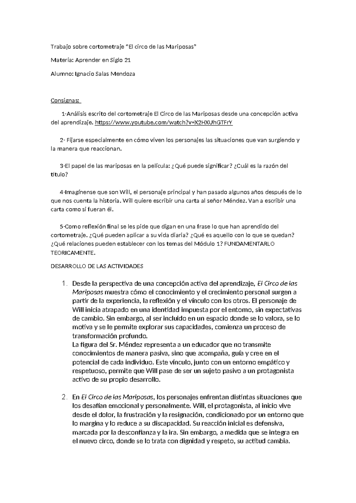 Trabajo sobre el Cortometraje "El Circo de las Mariposas" - Aprender 21 ...