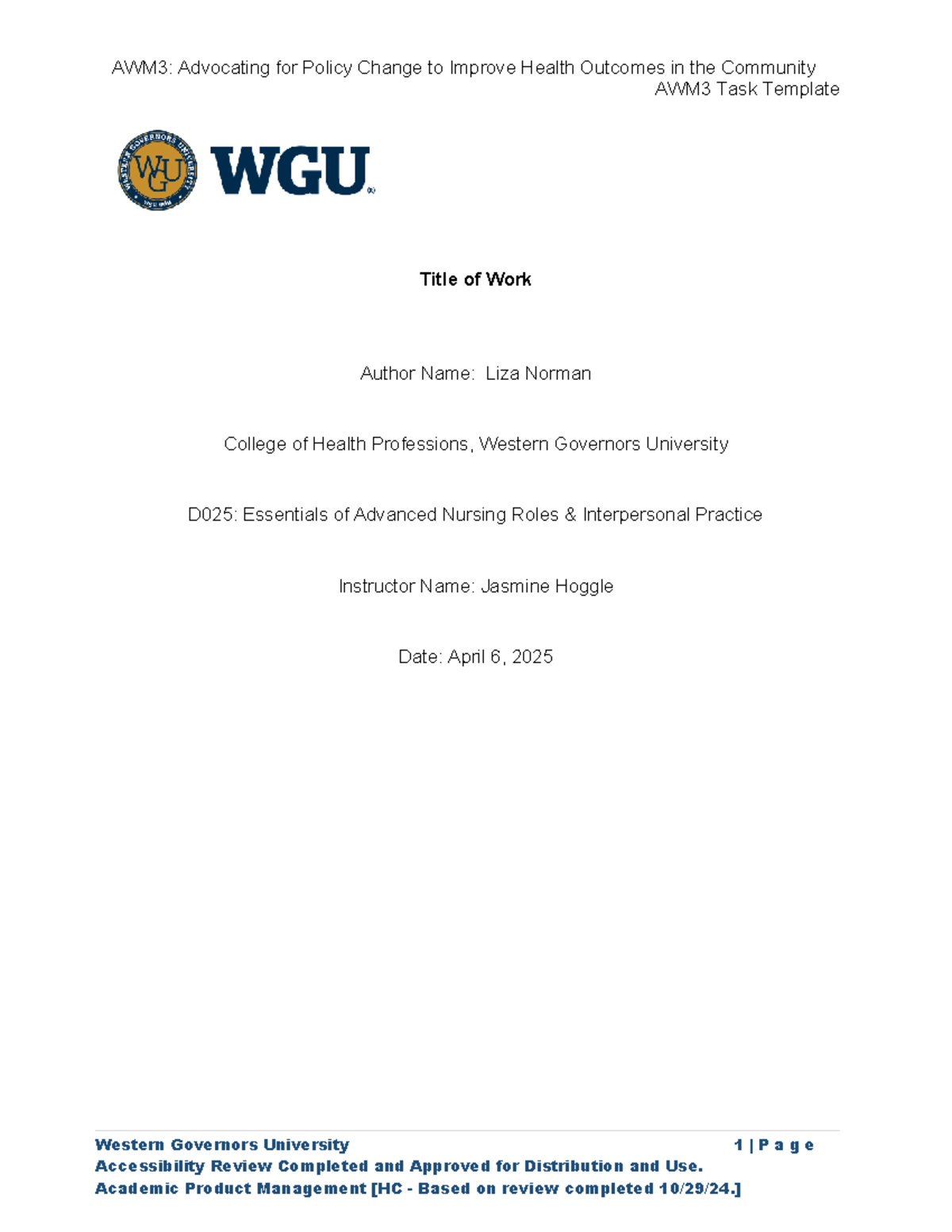 AWM3: Policy advocacy for improved health outcomes in Queens community ...