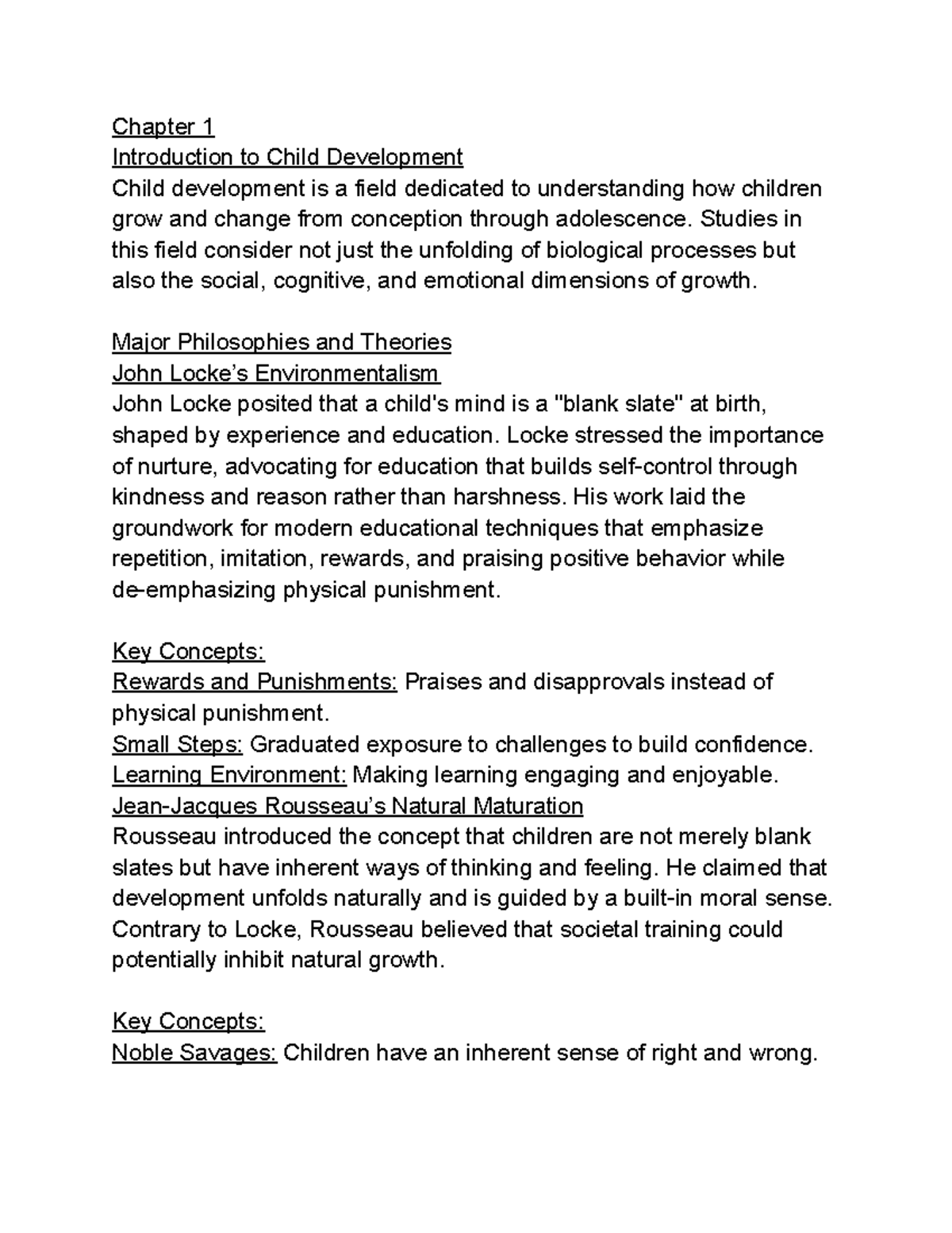 Child Development Midterm Study Guide: Key Theories and Concepts - Studocu
