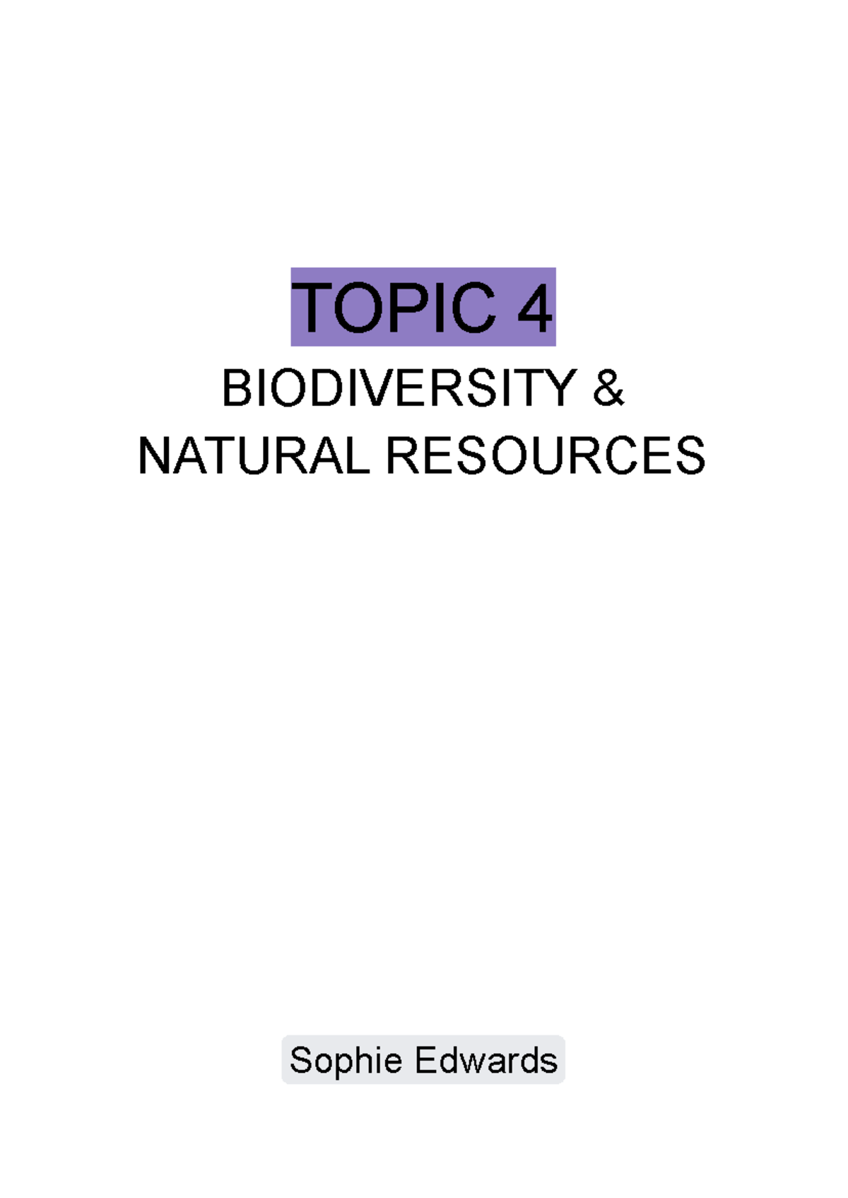 Topic 4 BIO - Biology notes on biodiversity and the required practicals ...
