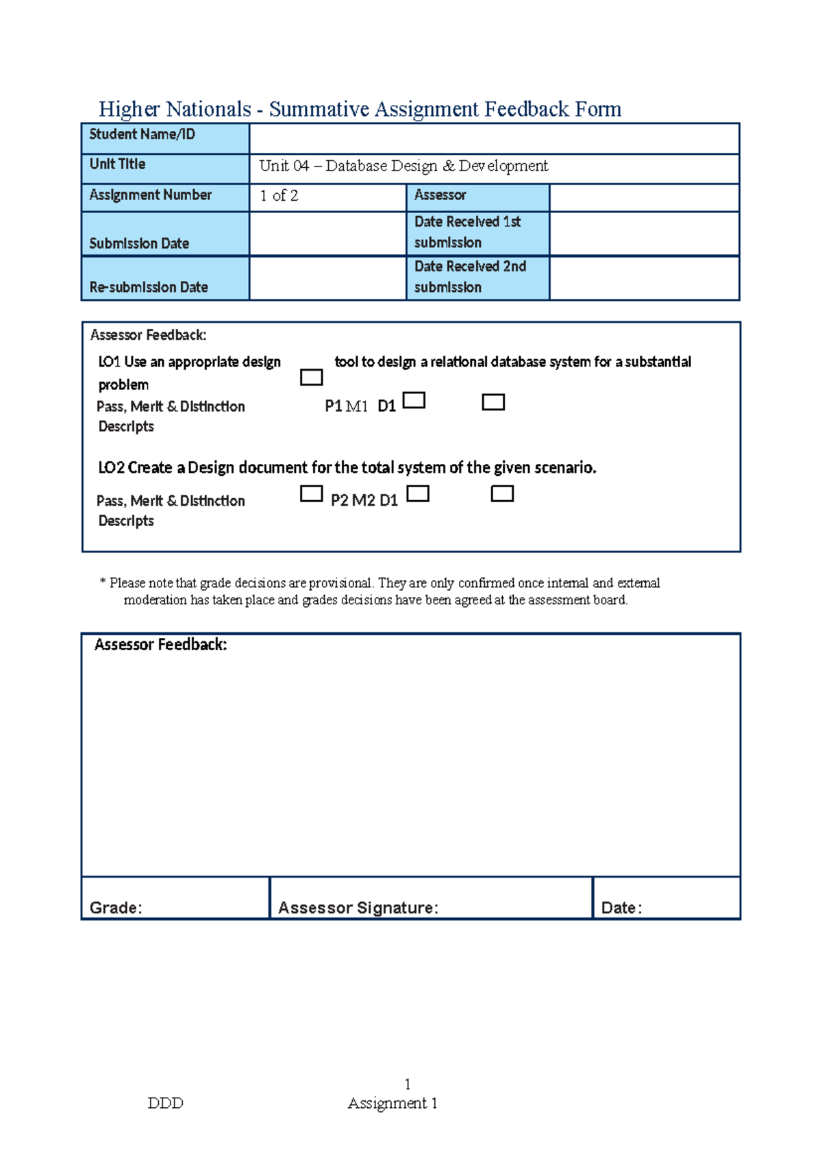 Unit 04 DDD Assignment: Database Design for FoodHub Company - Studocu