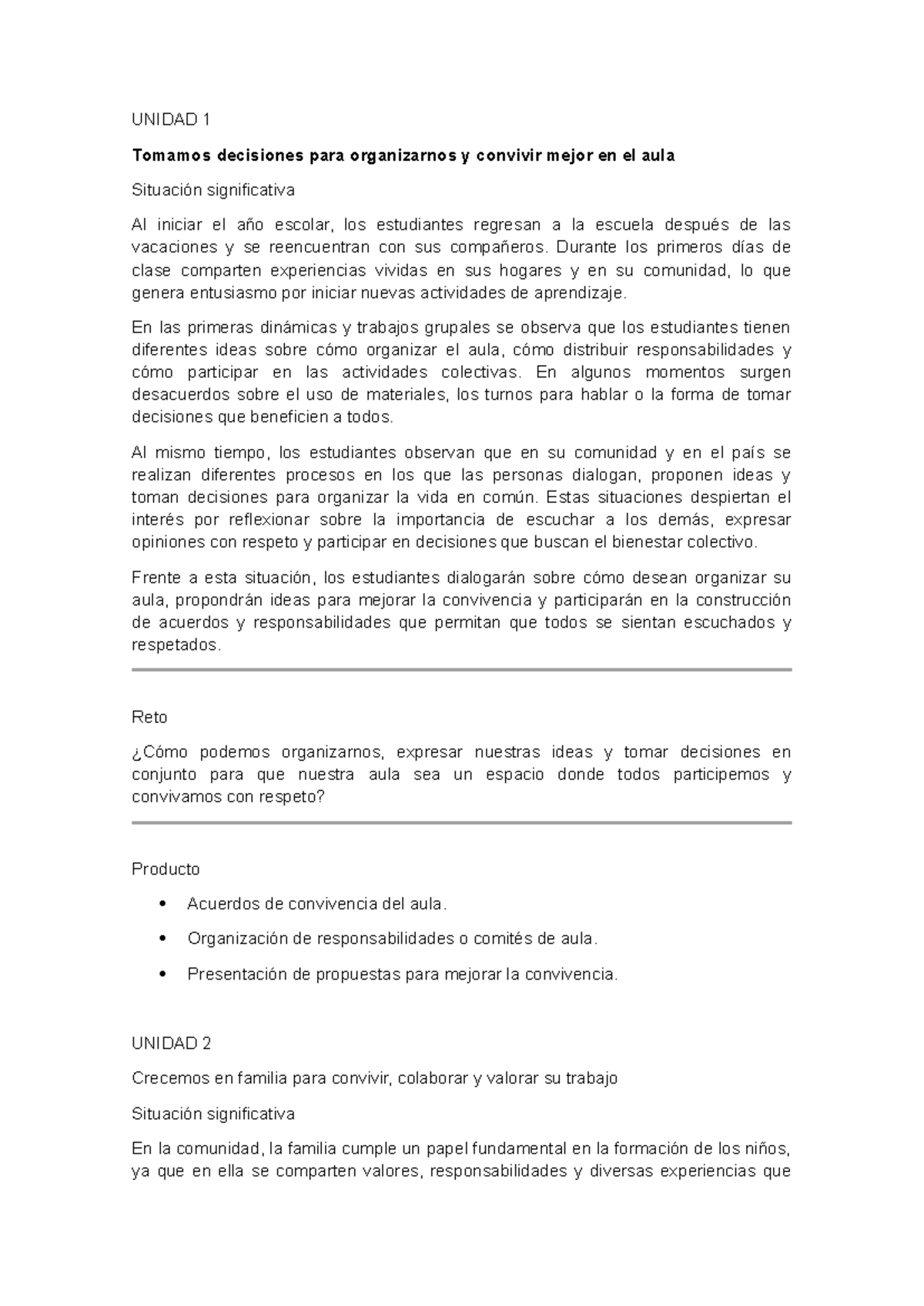 Programación PCA Huaman 2026: Unidades de Aprendizaje y Reflexión - Studocu