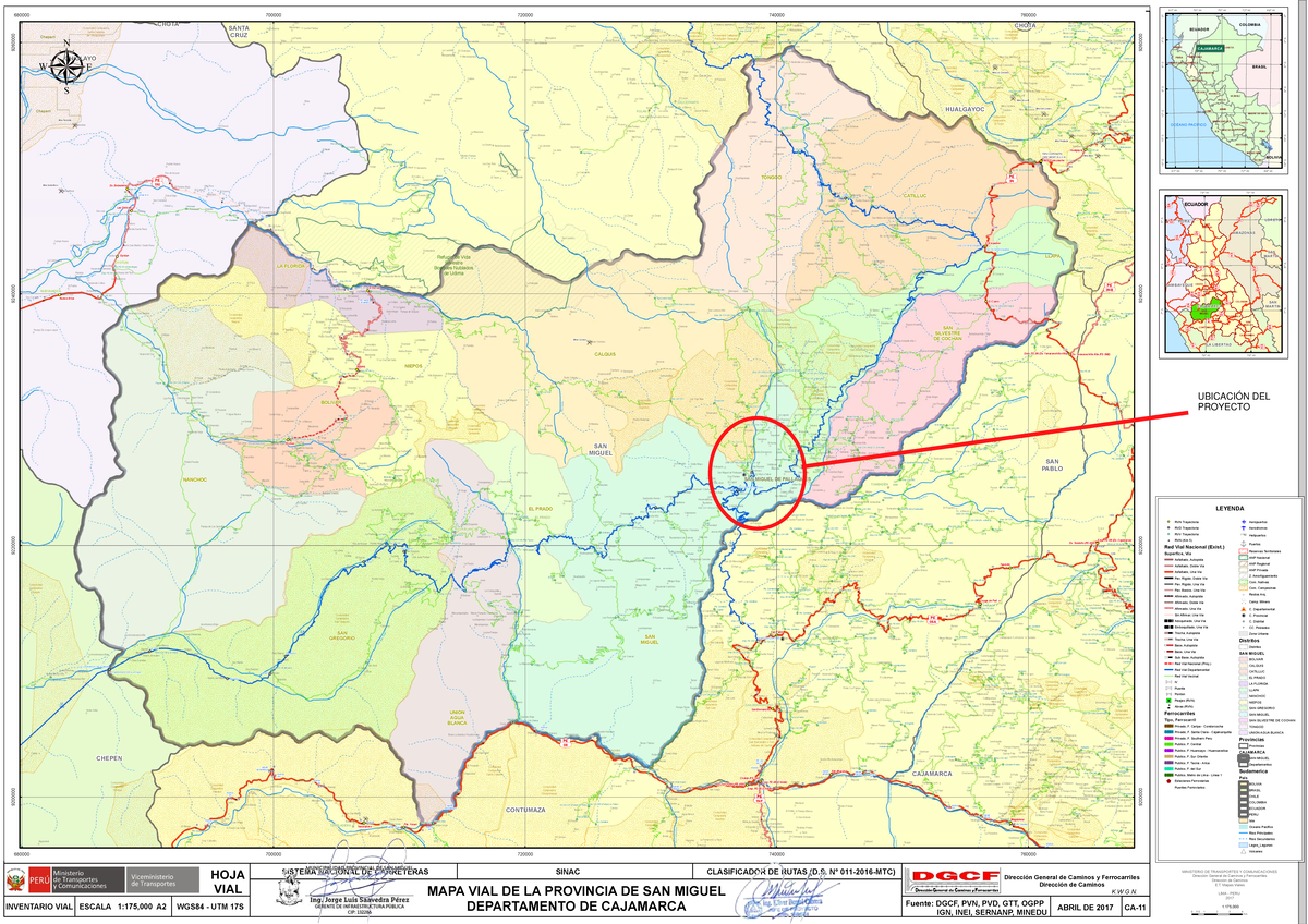 MAPA VIAL Provincial - qqqqqqqqqqq - CAJAMARCA CHEPEN CHICLAYO CHOTA ...