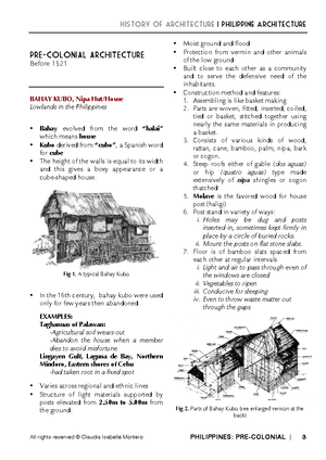 02-HOA Philippine Arch Precolonial - PRE-COLONIAL ARCHITECTURE Before ...