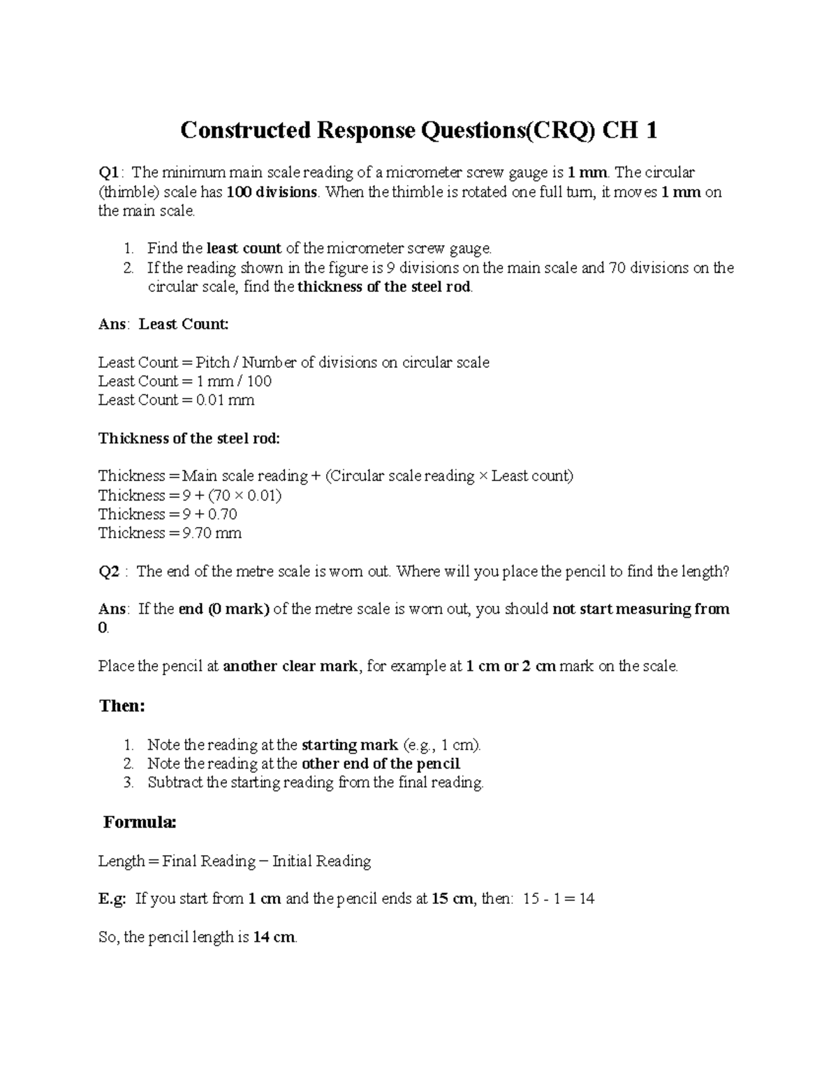CH 1 Constructed Response Questions - Key Concepts & Solutions - Studocu