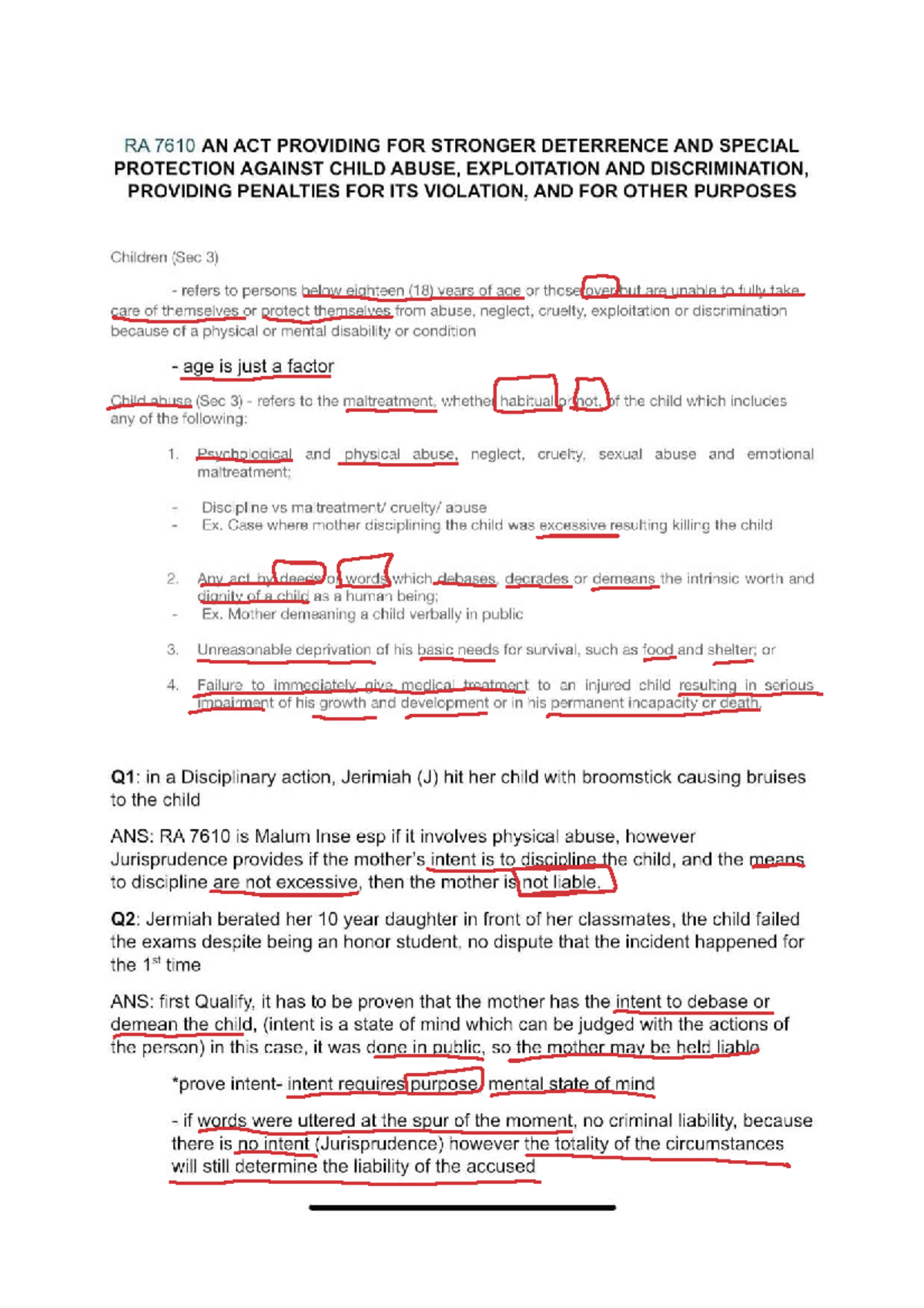 RA 7610: Stronger Protections Against Child Abuse & Exploitation - Studocu