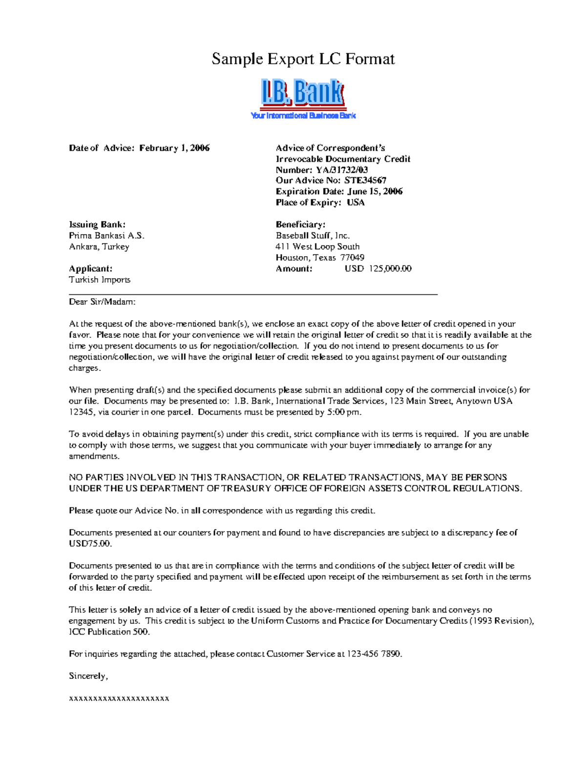 Mẫu LC Xuất khẩu cho Bài Tập Thanh Toán Quốc Tế (SWIN 990128) - Studocu