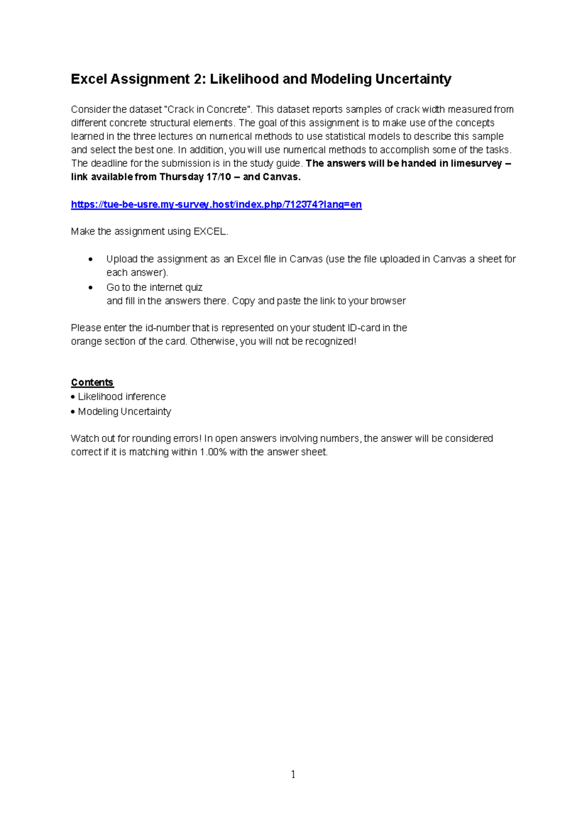 Assignment 2: Likelihood Inference & Numerical Methods Analysis ...