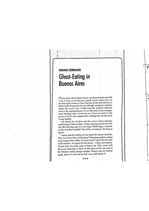 Bread by Margaret Atwood: A Reflection on Hunger and Choice - Studocu