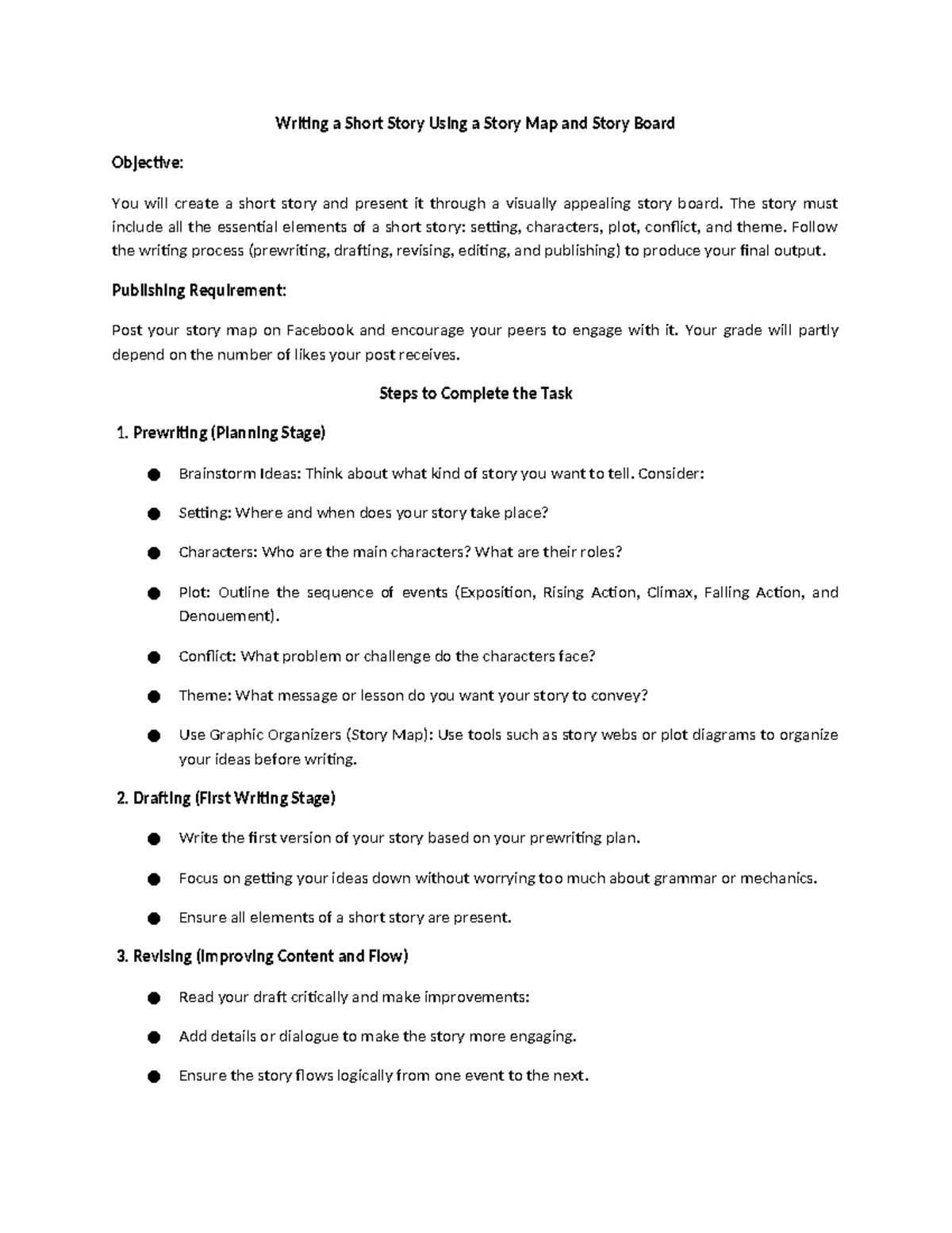 Q2 PT English 7: Crafting a Short Story with Story Board - Studocu